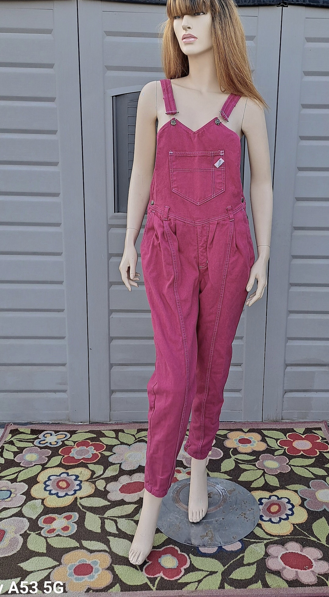Vintage 80s GUESS Denim Wine Colored Overalls Sz Medium - Etsy