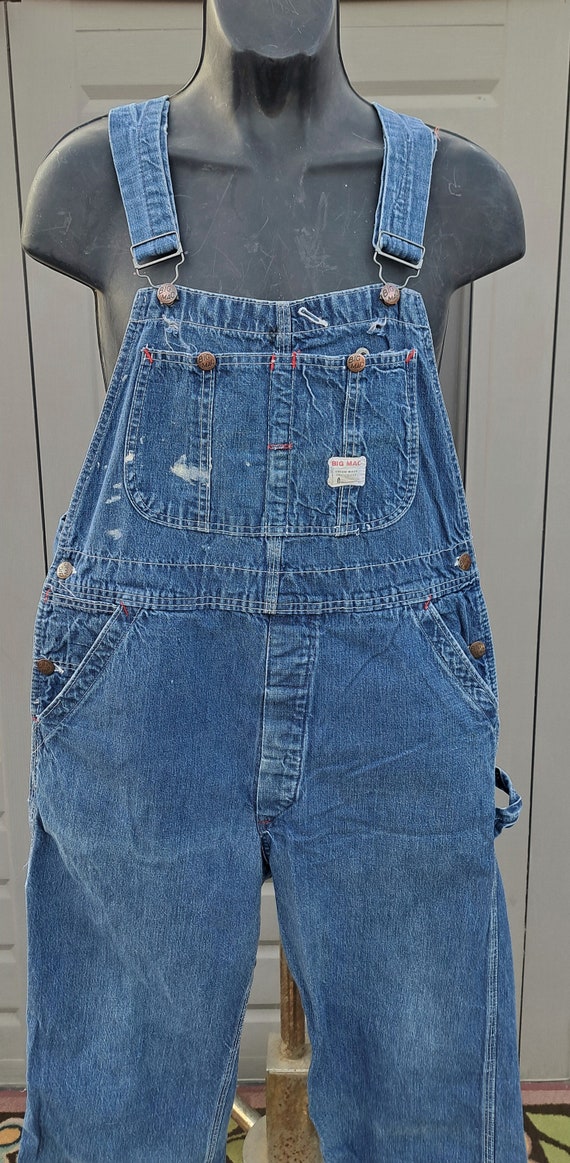 Vintage BIG MAC denim Overalls Union Made Sanforized… - Gem