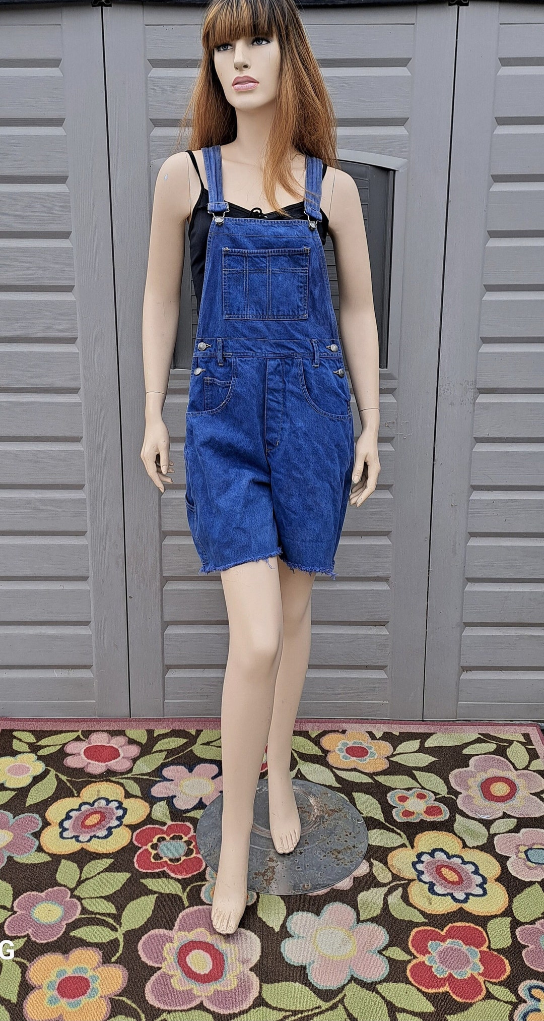 Vintage 80s Denim Cut off Overalls Shortalls Sz Medium - Etsy