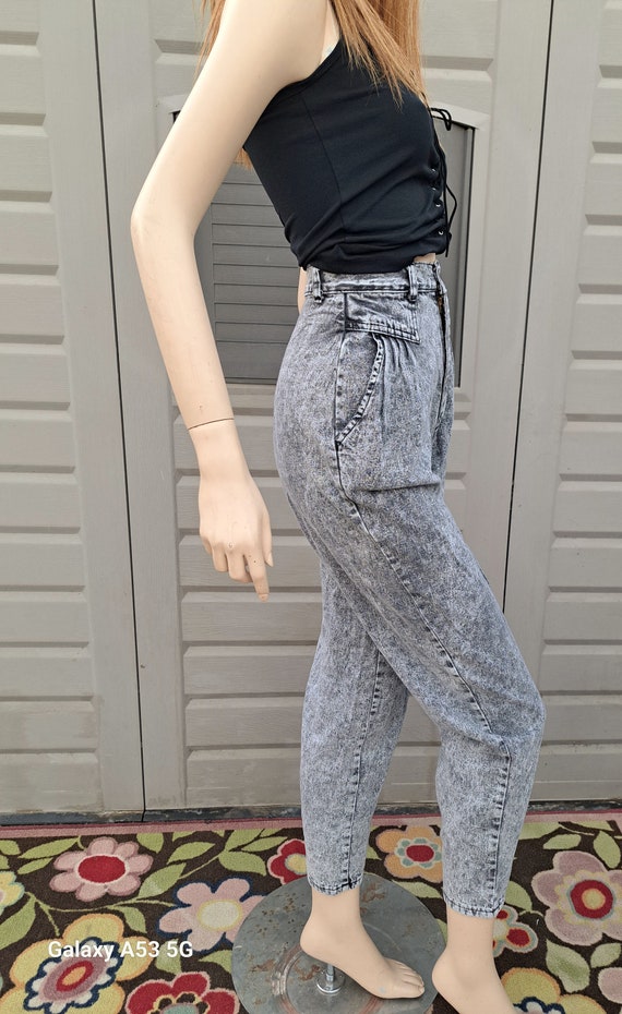 80's Cherokee gray black Acid washed Denim Jeans...U… - Gem