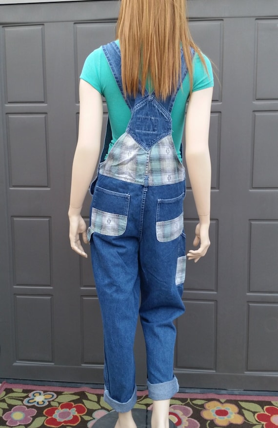Vintage plaid denim overalls - Gem