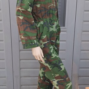 AWESOME Vtg 60's 70's Camoflauge Cotton Jumpsuit Gi Joe Gi Jane Camo ...