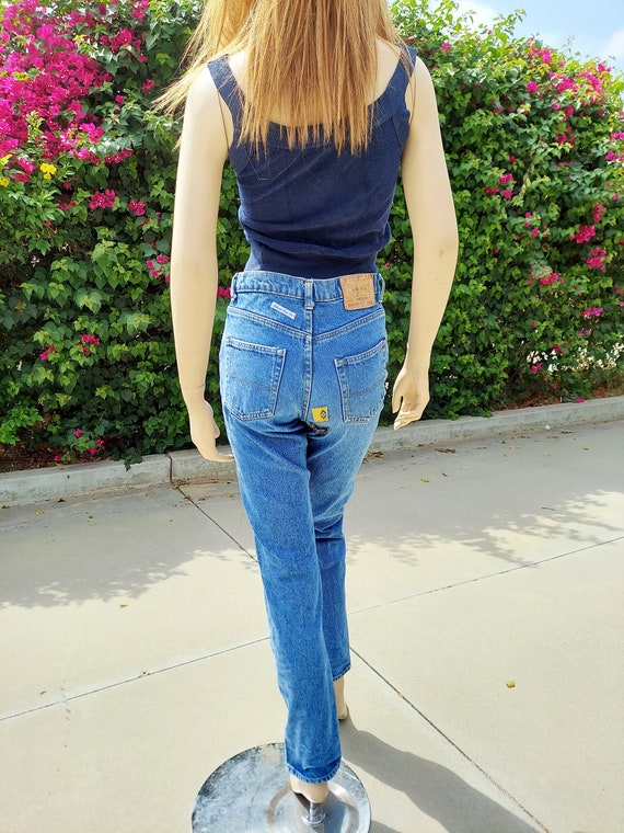 Vintage 80s Chipie Denim Jeans with patches High Wais… - Gem