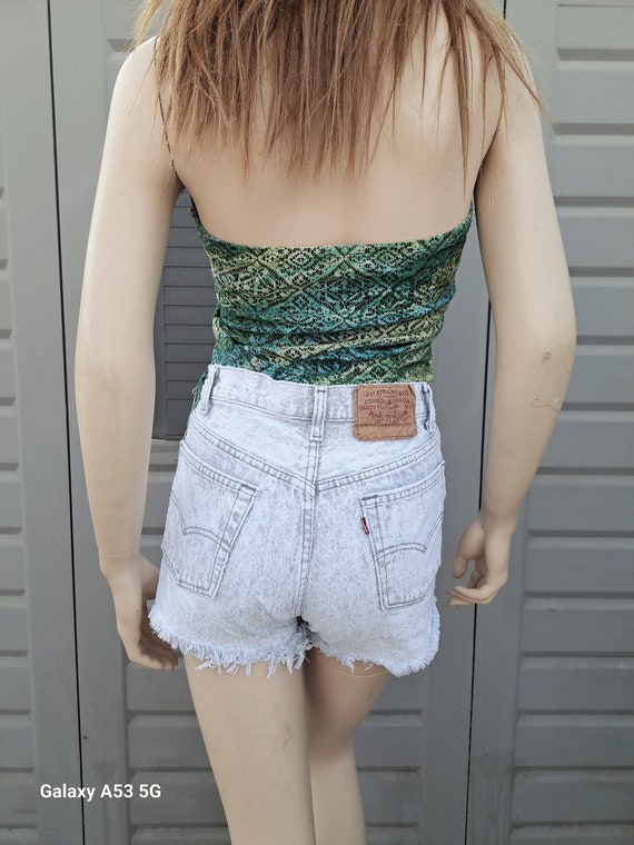 Levis light Grey acid washed 501 Levis Vintage denim … - Gem