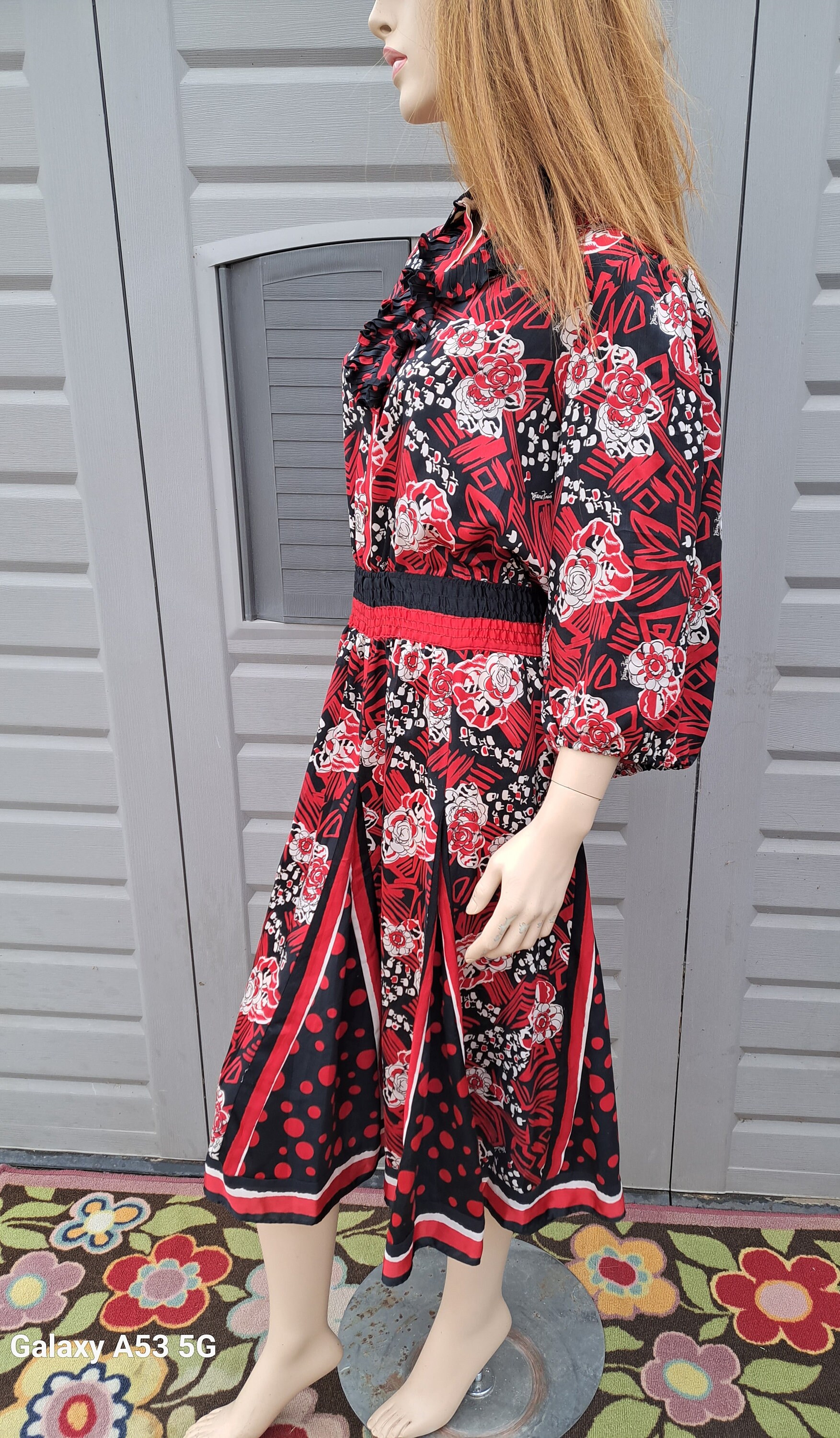 Vintage Diane Freis Dress With Gorgeous Print Sz Medium - Etsy