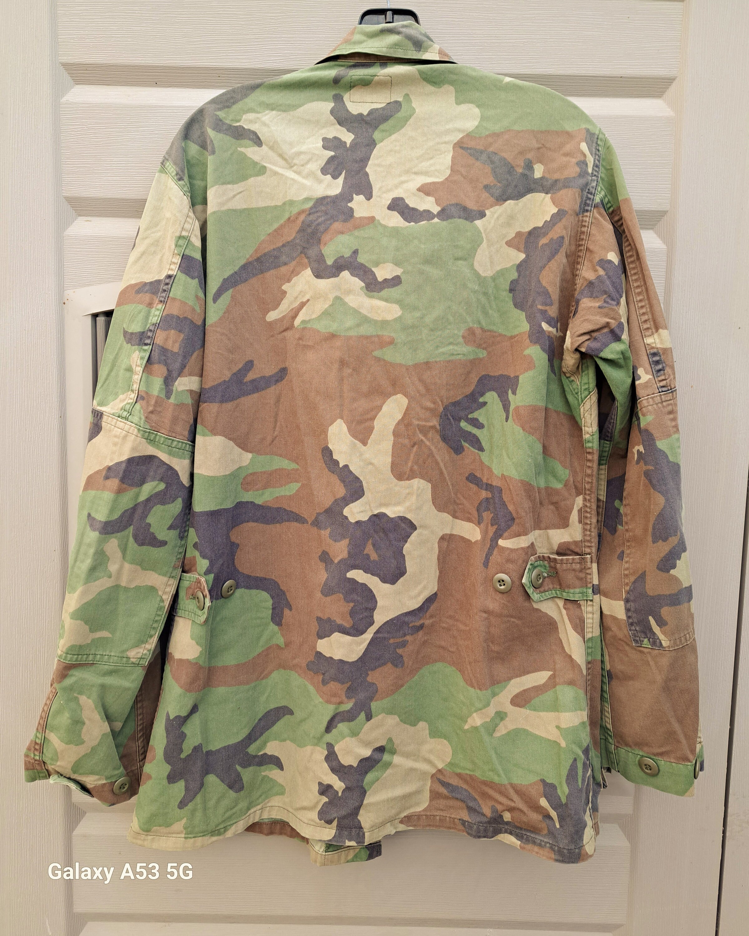 Vintage 70's 4 Pocket Woodland Camo Shirt Top Millitary Vintage 70's 4 Pocket Woodland Camo Shirt Top Millitary