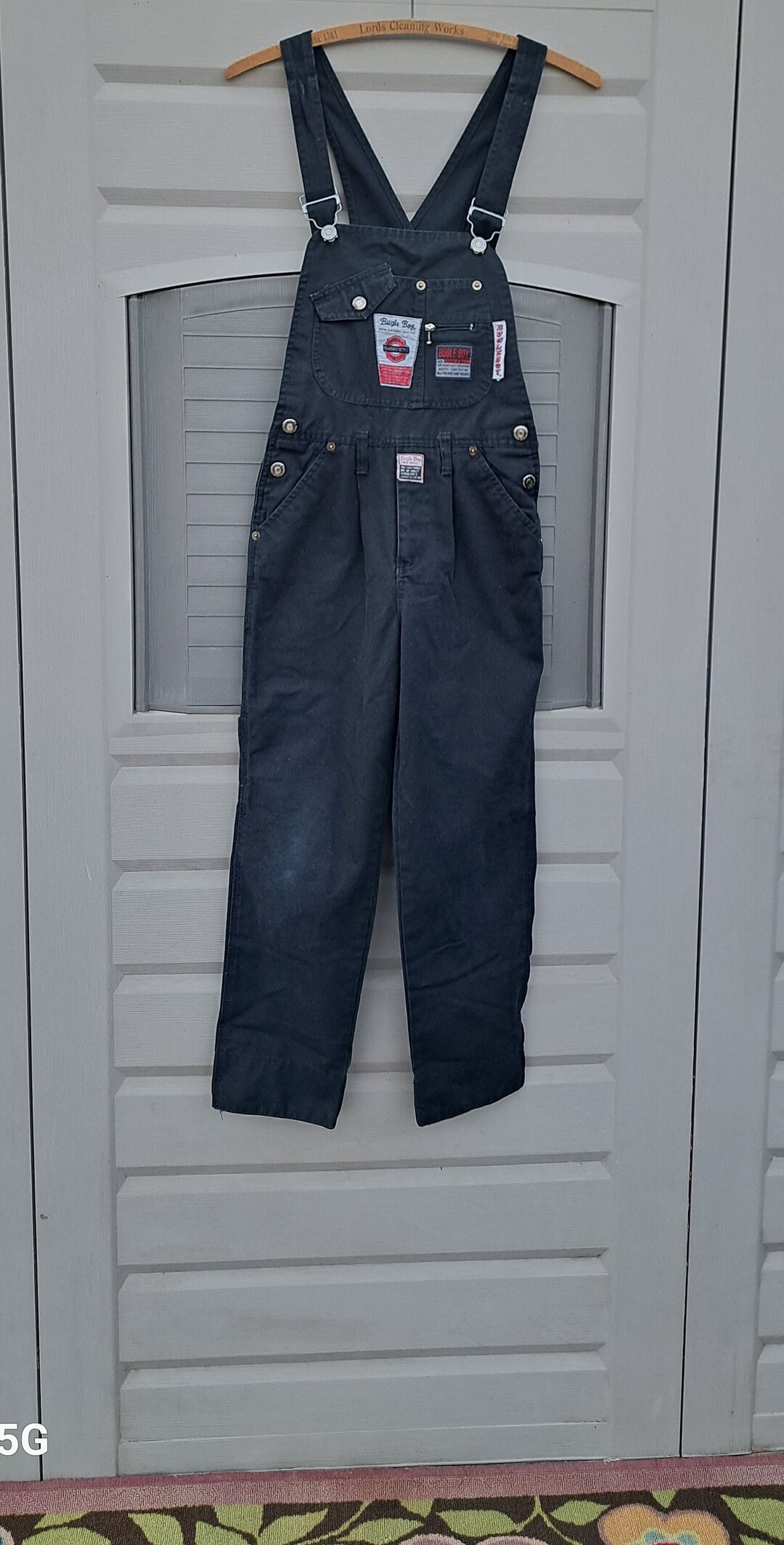 KIDS Vintage 80s Bugle Boy Black Cotton Boys Girls Overalls - Etsy