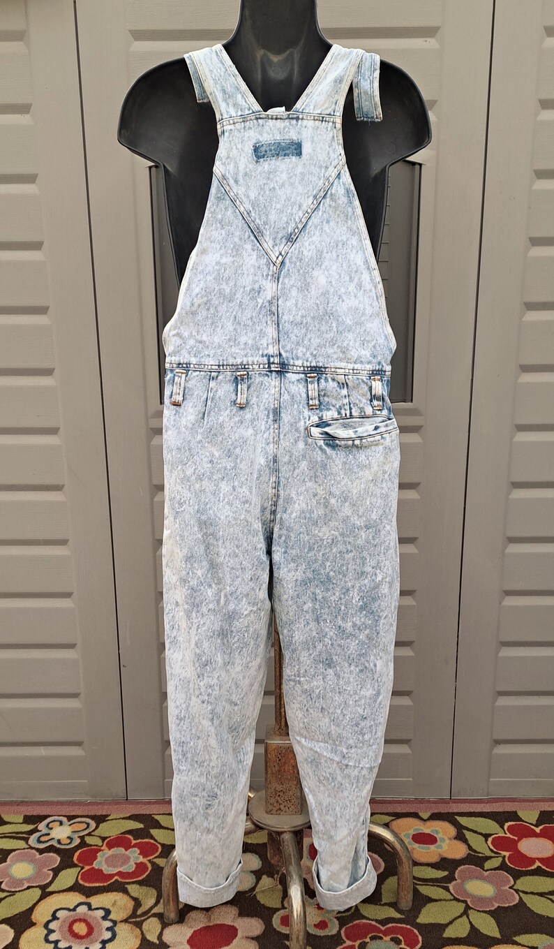 Vintage 80's Acid Washed Denim Overalls up to 32 in Waist - Etsy