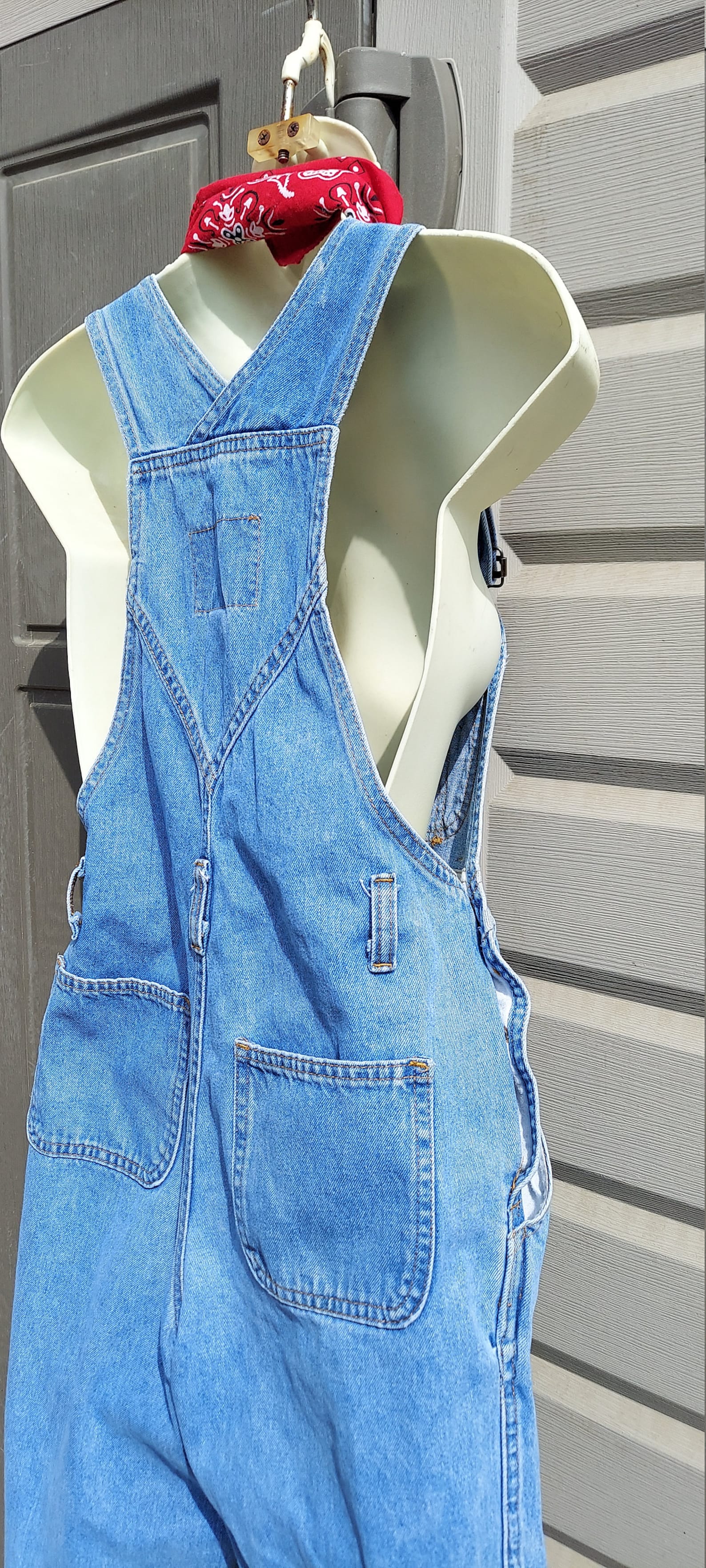 KIDS Vintage NOT GUILTY Blue Denim Girls Overalls Sz Medium - Etsy