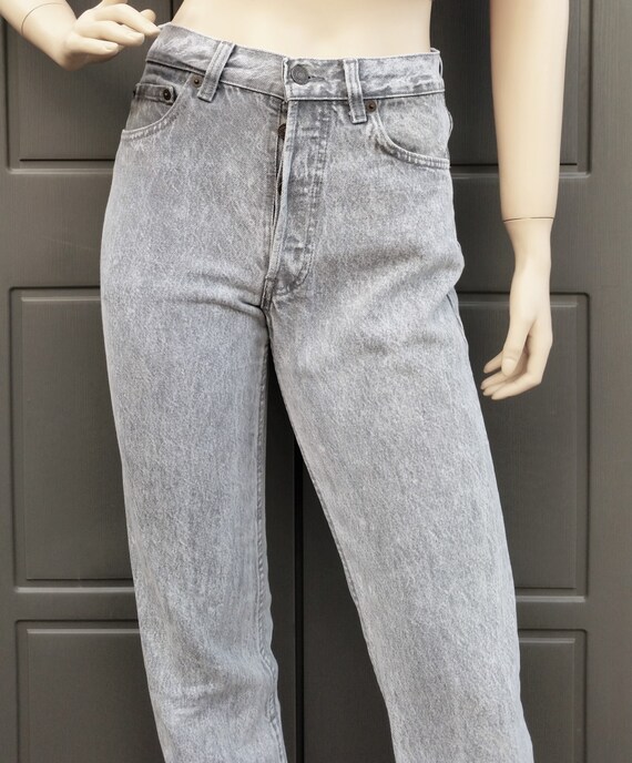 501 Levis gray Acid washed Denim Jeans...US Made... … - Gem