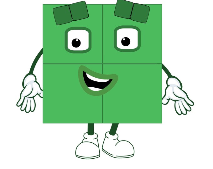 Number Block 4 - Etsy