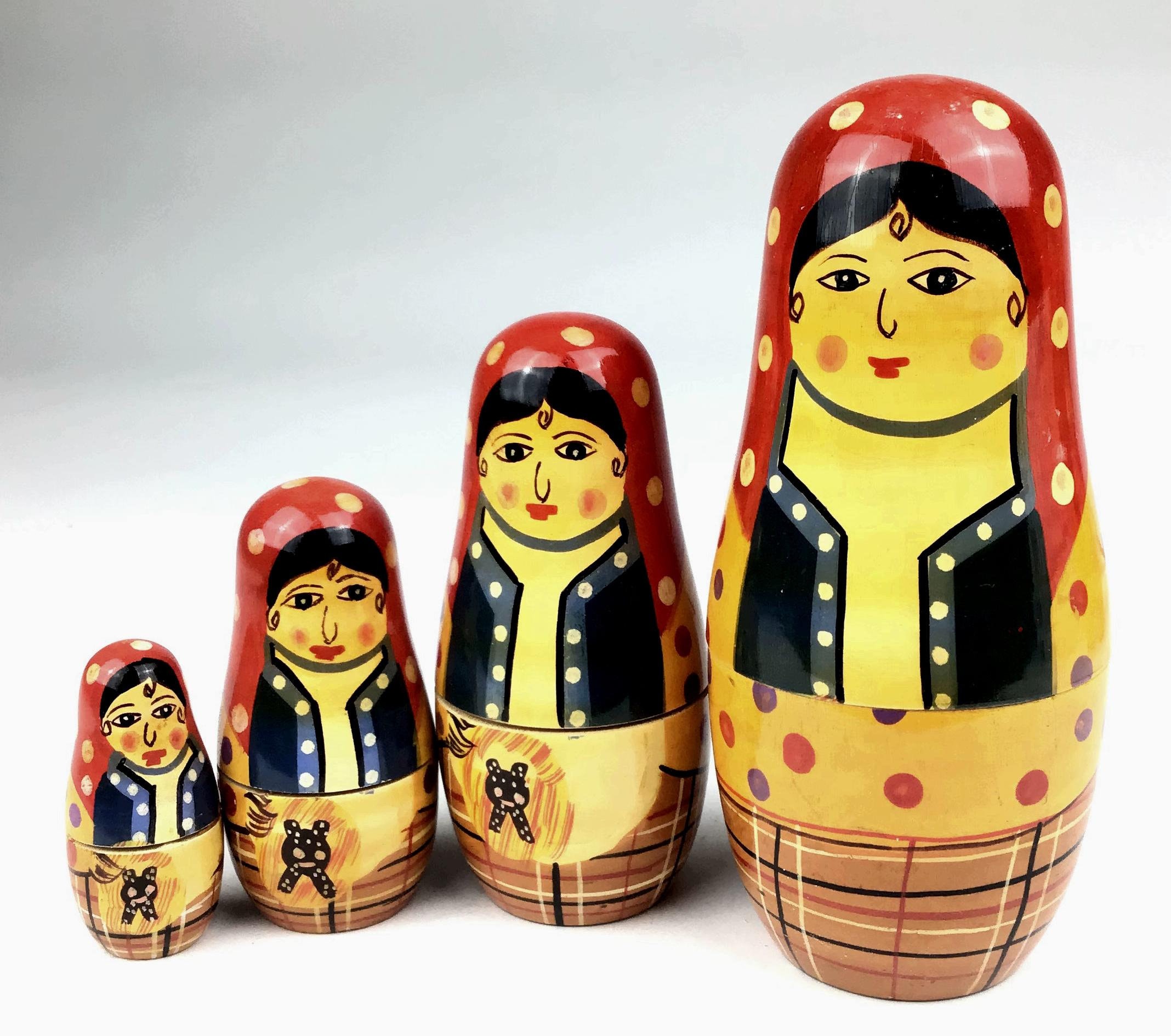 1980s Russian Stacking Dolls Set of 4 - Etsy