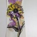 Watercolor Bookmark Flower Hand Painted Ink Drawing - Etsy