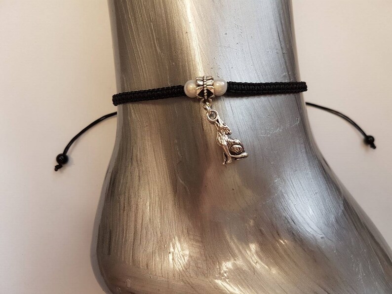 Wolf Anklet Wolf Wolf Charm Howling Wolf Ankle - Etsy UK