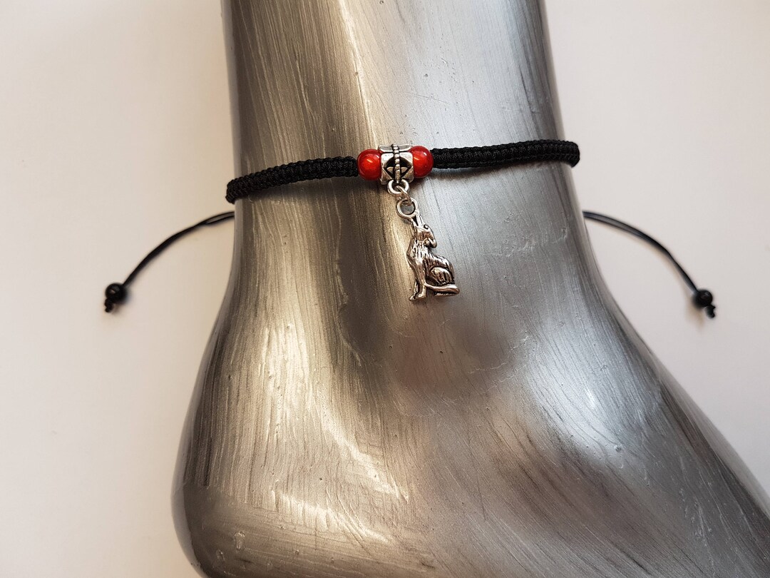 Wolf Anklet - Wolf - Wolf Charm - Howling Wolf - Ankle Bracelet ...