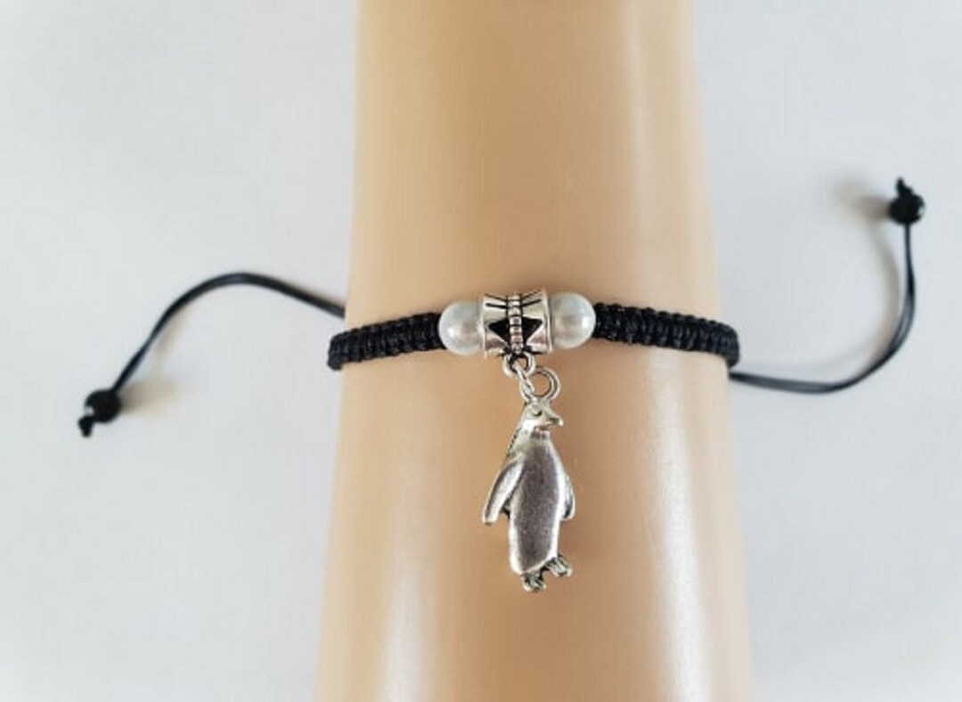 Penguin Bracelet - Penguin - Penguin Charm - Bird Bracelet - Bird ...