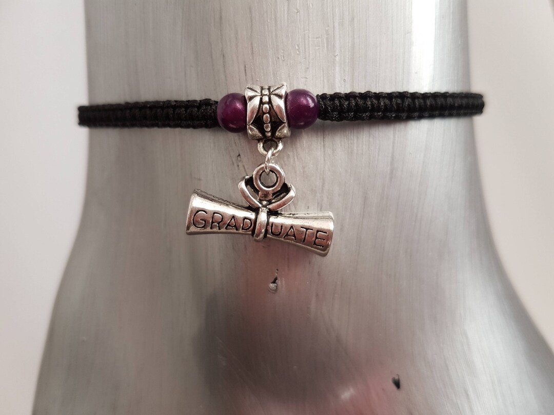 Graduate Anklet Graduate Graduation Anklet Ankle - Etsy
