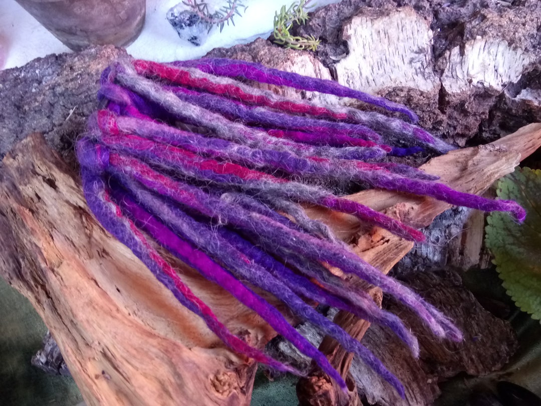 Elf Game, "old Witch", Felt, Hair Accessory, Hairpiece, Dreadlocks ...