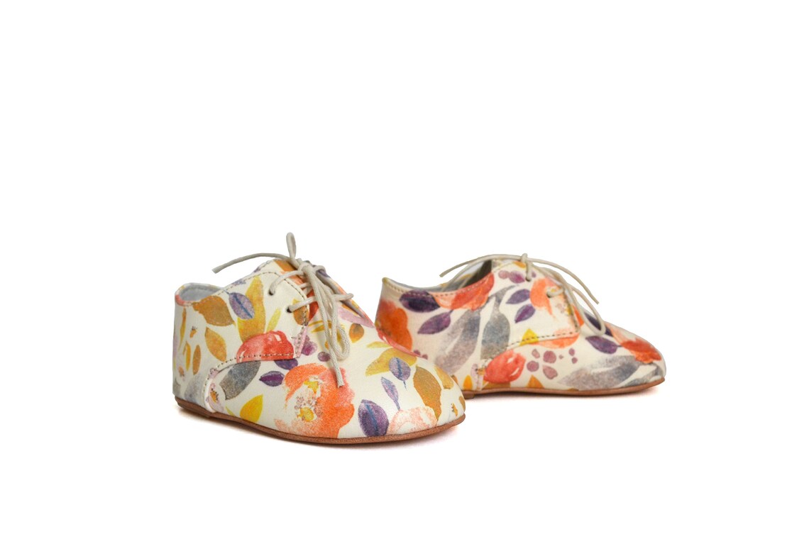 Toddler Girl Leather Flower Shoes Baby First Walking Shoes - Etsy