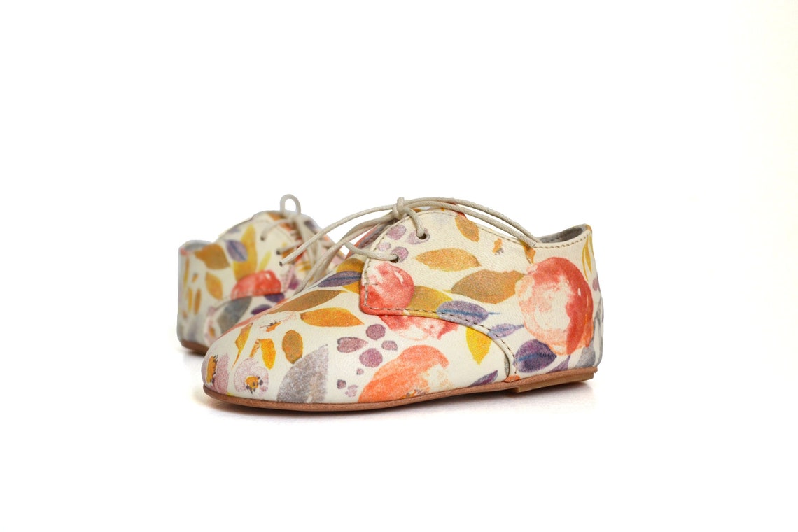 Toddler Girl Leather Flower Shoes Baby First Walking Shoes - Etsy