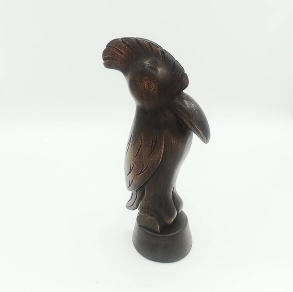 Wood Sculpture Parrot Hand Carved - Etsy