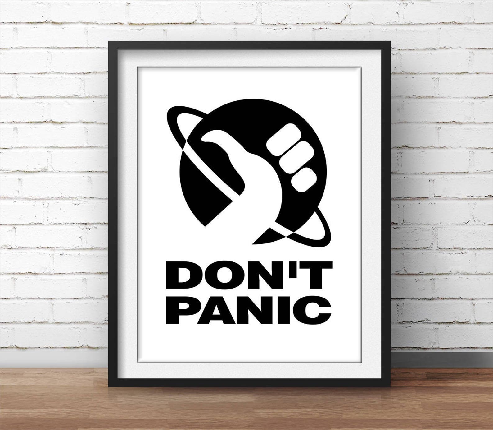 Don't Panic Print Hitchhiker's Guide Print HHGTTG | Etsy
