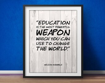 Nelson Mandela Education | Etsy
