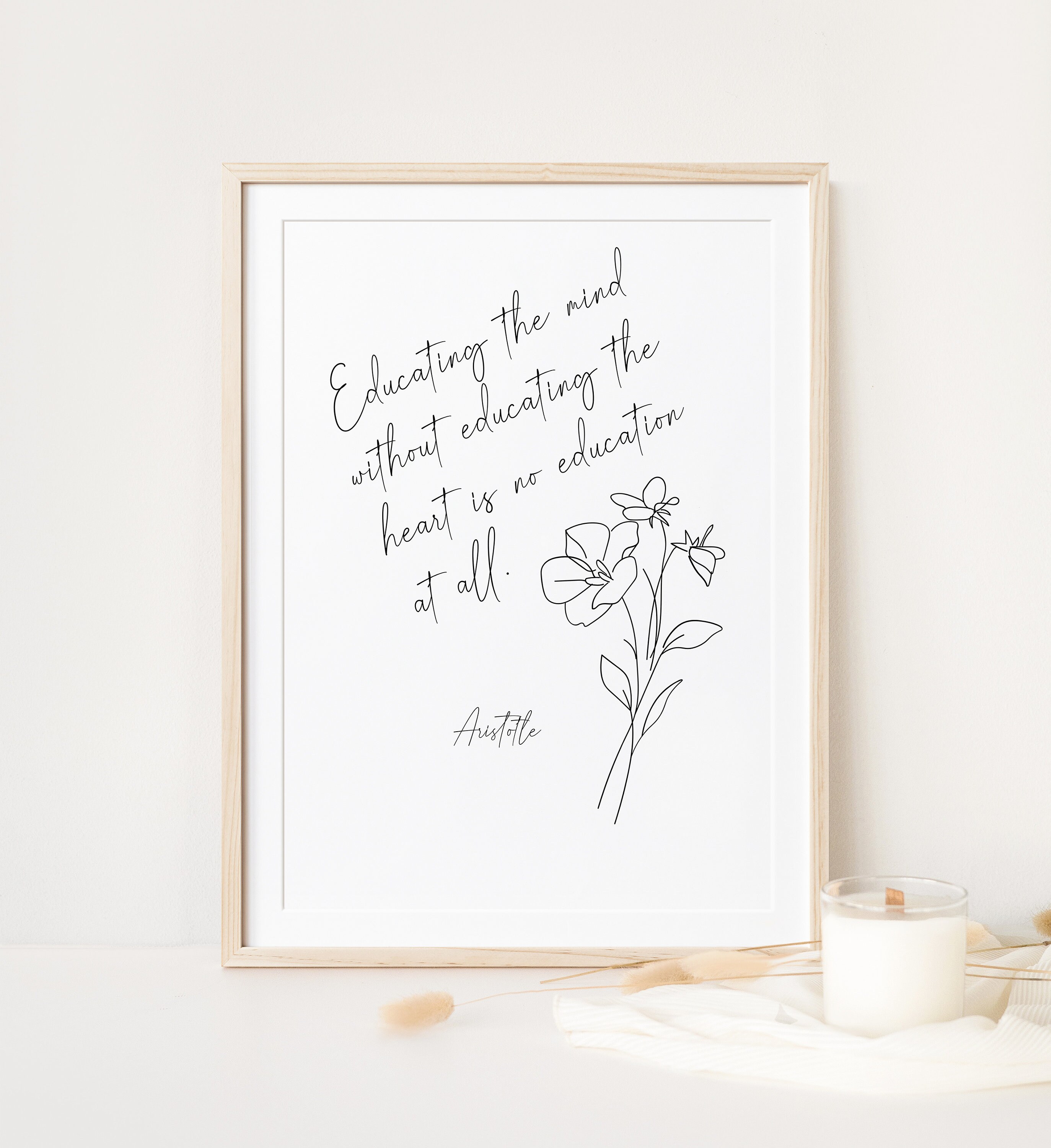 Aristotle Quote Poster Education Poster Classroom Decor Philosophy ...