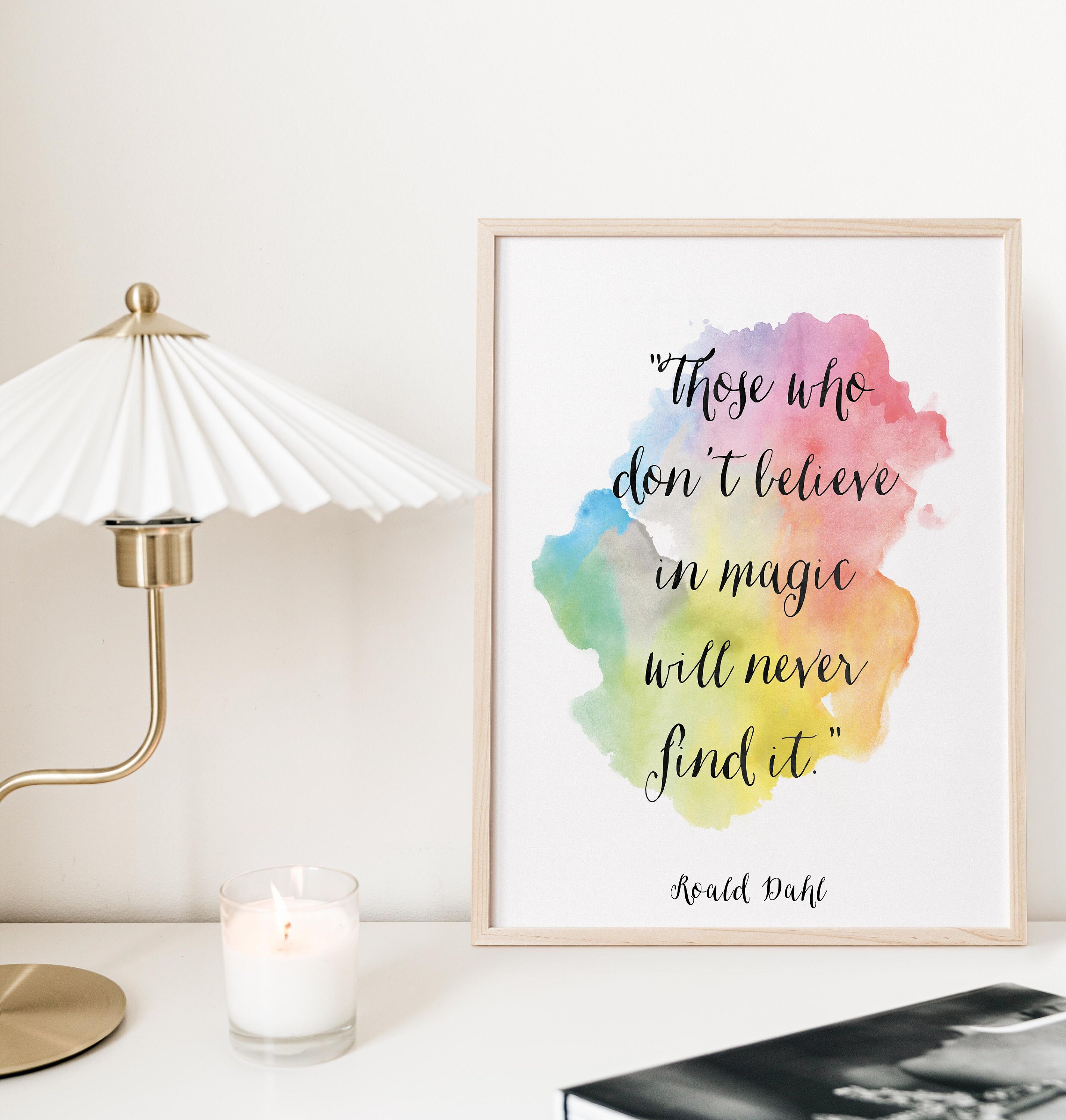 Roald Dahl Poster Quote Inspirational Print Motivational Poster ...