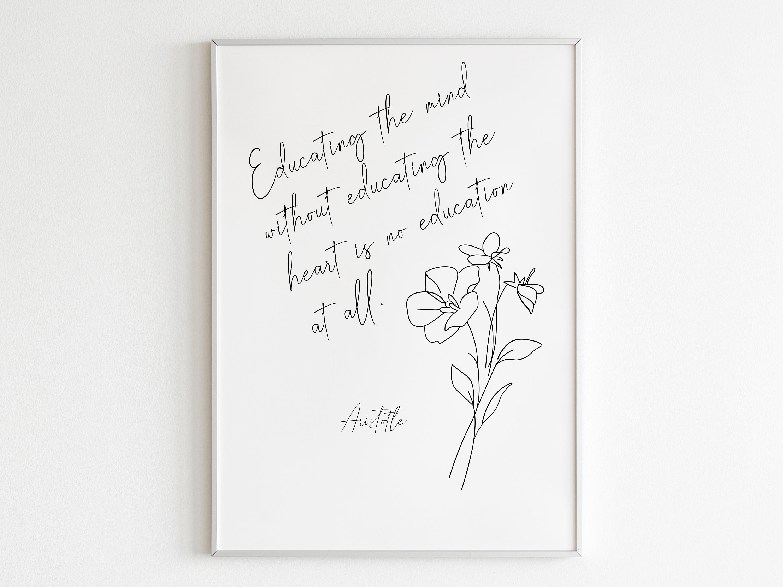 Aristotle Quote Poster Education Poster Classroom Decor Philosophy ...