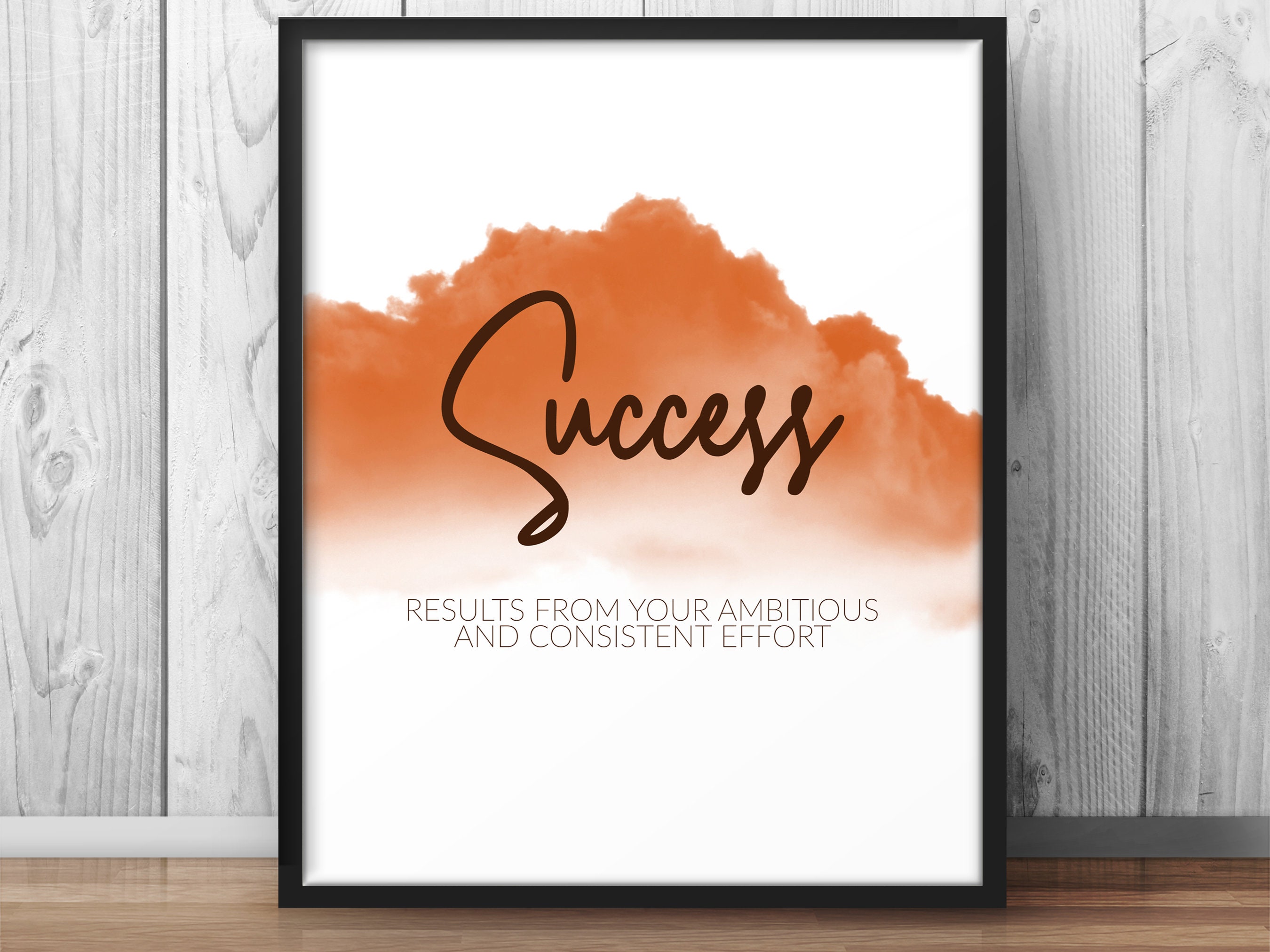 Ambition, Consistency, Success - Workplace Posters Apartment Decor ...