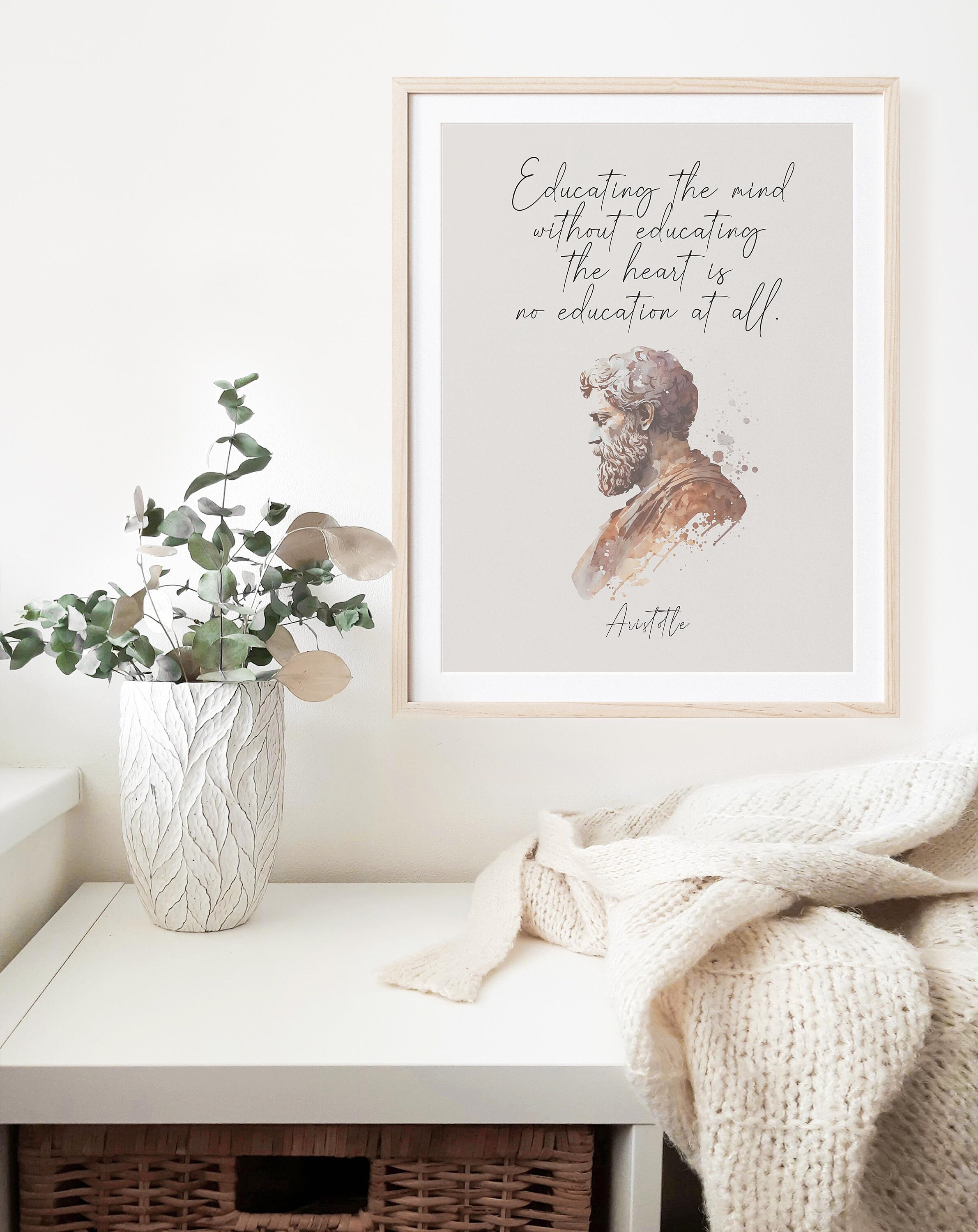 Aristotle Quote "educating the Mind Without Educating the Heart ...