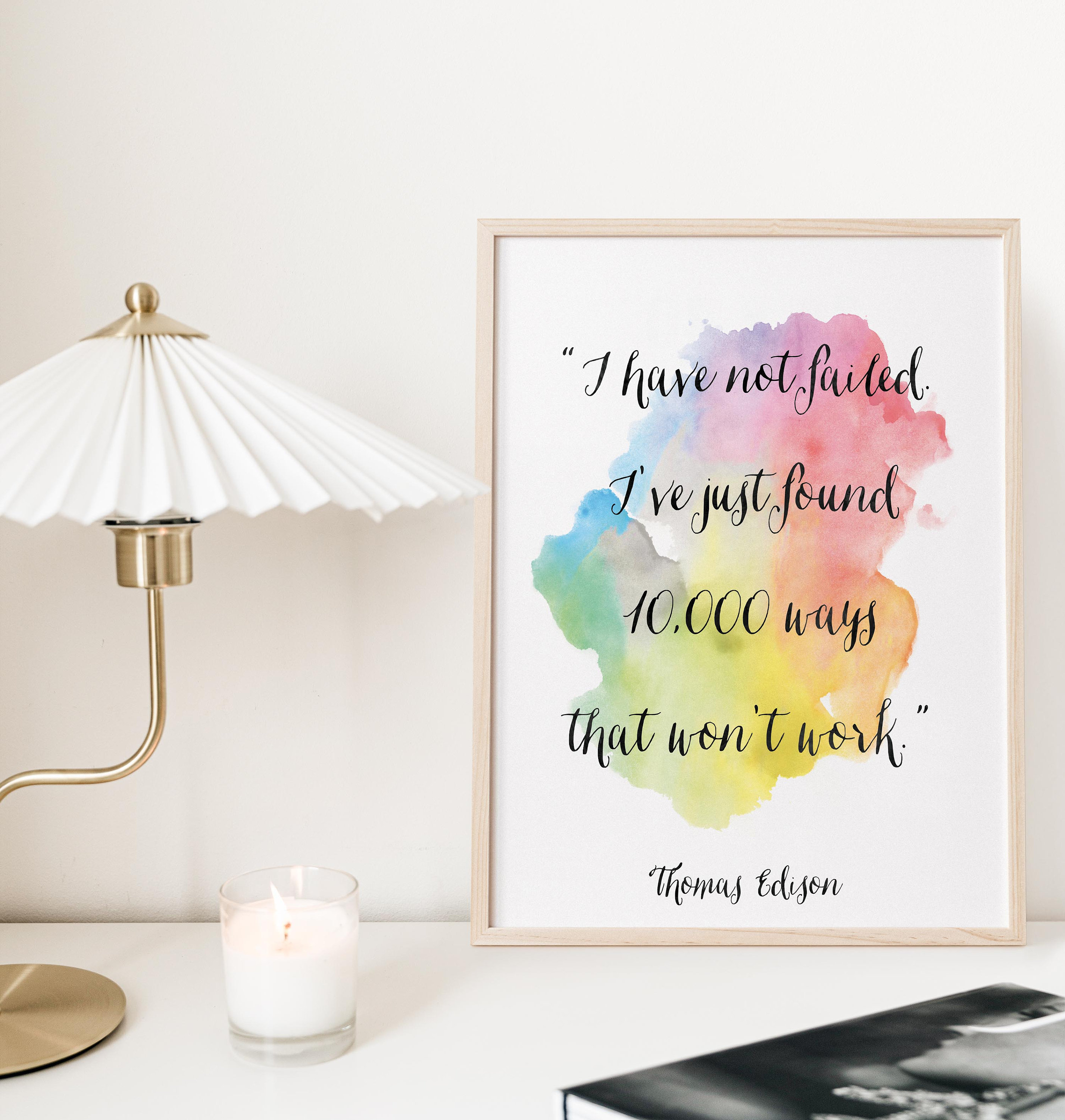 Thomas Edison Quote "i Have Not Failed" Persistence Quotes Motivational ...