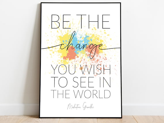Gandhi Quote Poster