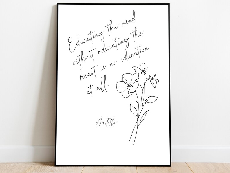 Aristotle Quote Poster Education Poster Classroom Decor Philosophy ...