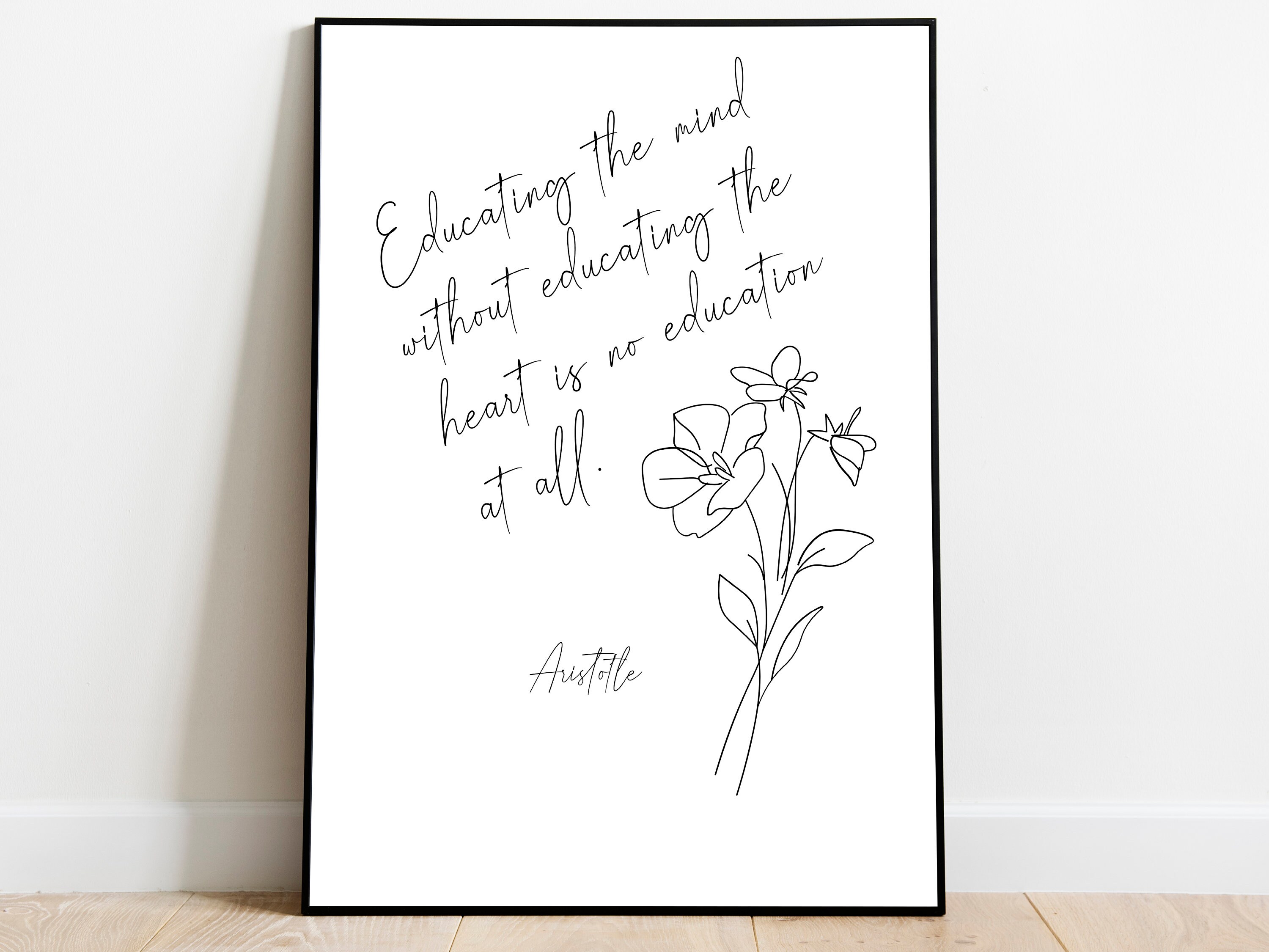 Aristotle Quote Poster Education Poster Classroom Decor Philosophy ...