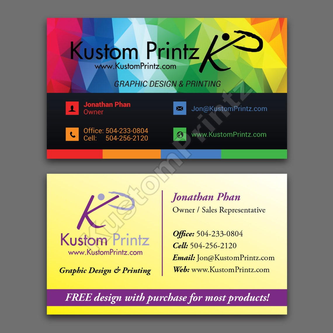 1000 Full Color Business Cards W/ Your Artwork Ready to Print - Etsy