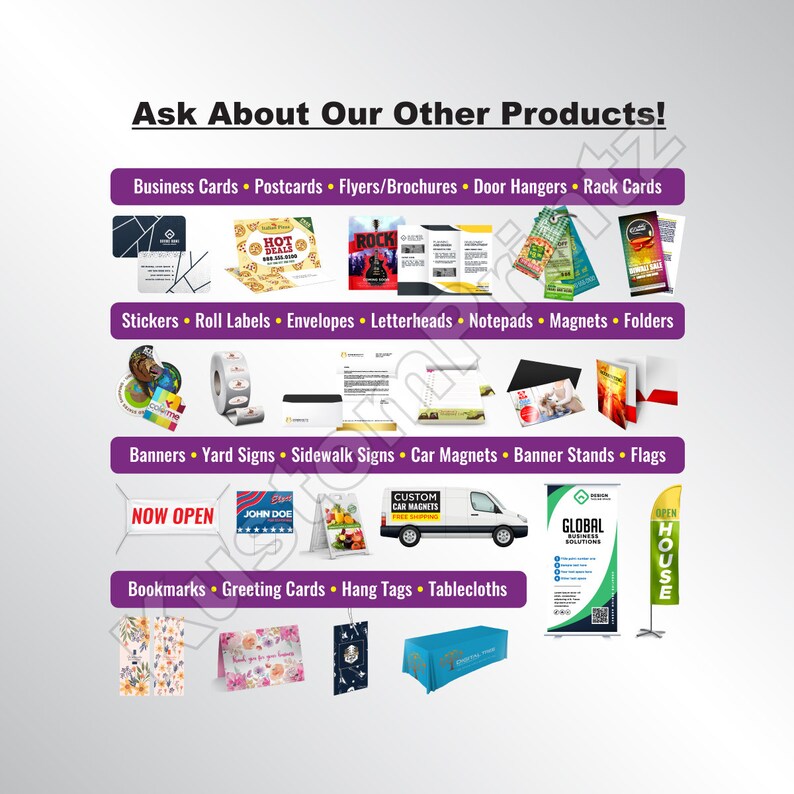5000 Custom Full Color Postcards / Flyers 4x6, W/ Your Artwork Ready to ...