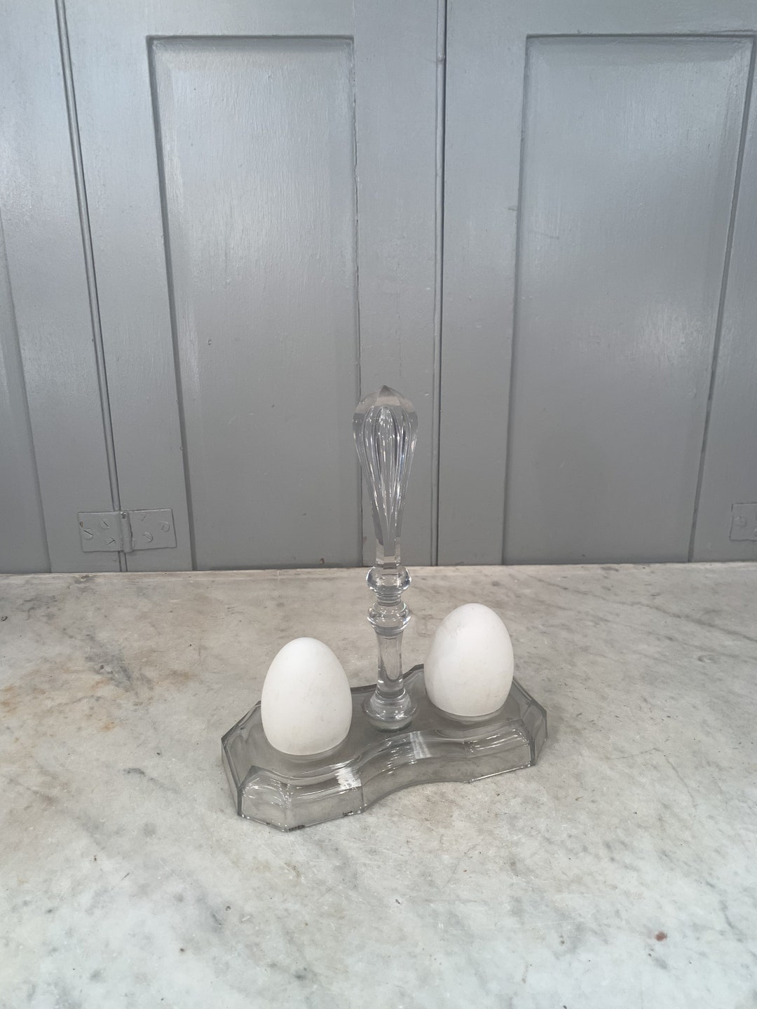 Antique Victorian Cut Glass Condiments Holder - Etsy