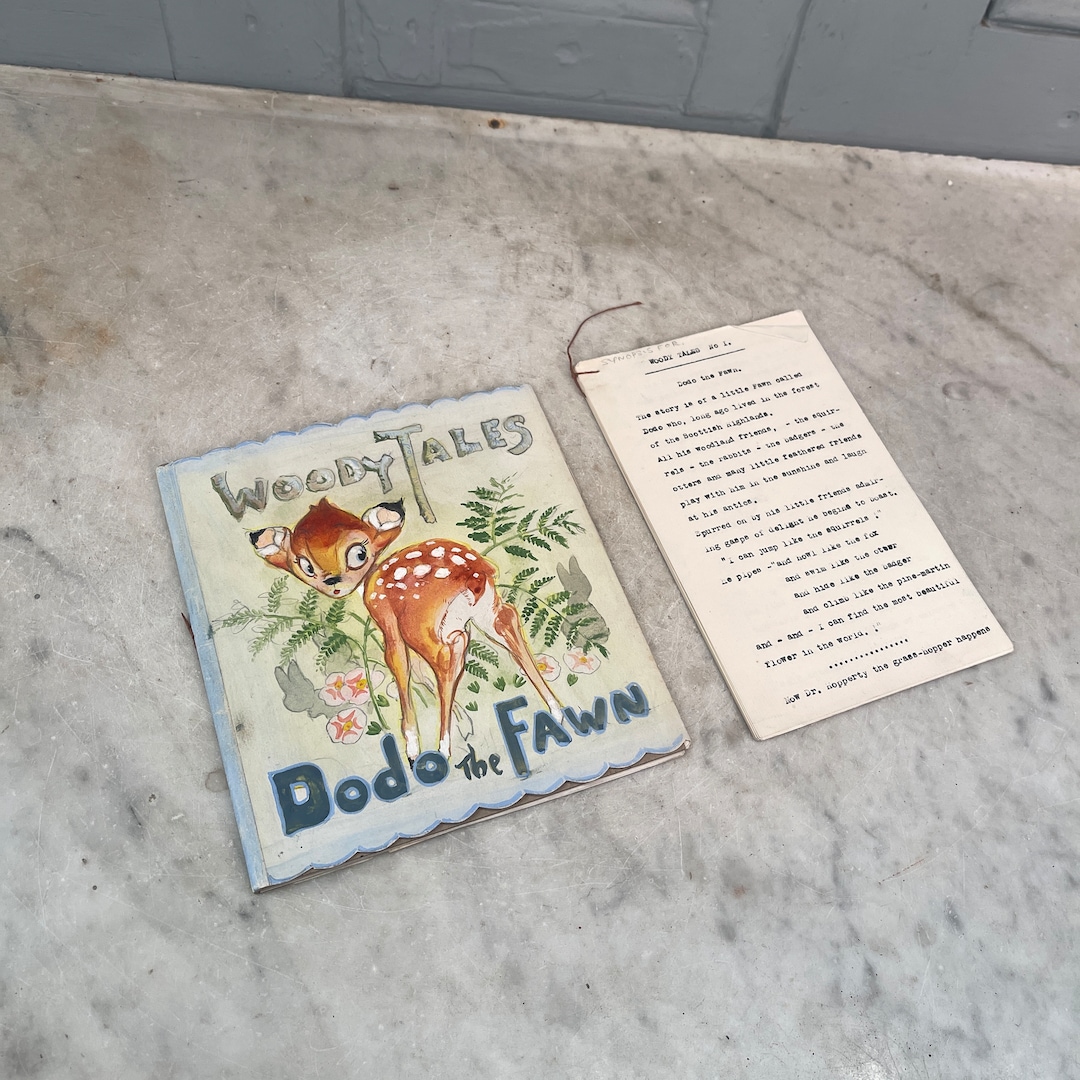 Vintage 'woody Tales - Dodo the Fawn' Original Watercolour Artwork ...