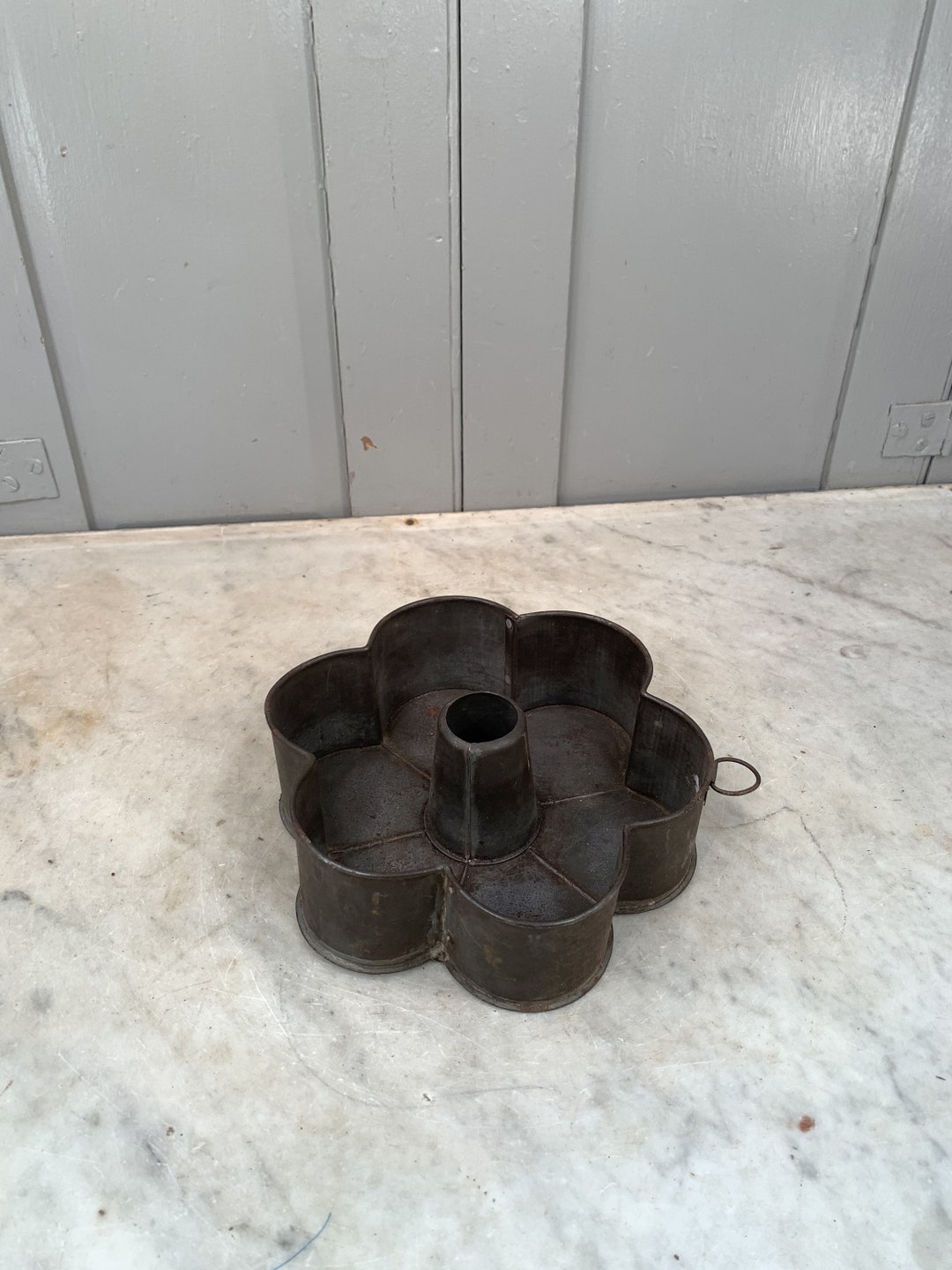 Antique French Metal Tin Pudding Cake Ring Mould - Etsy