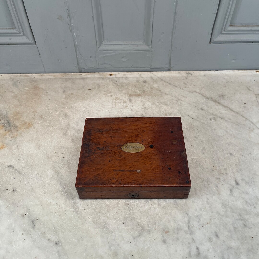 Antique Stanley Drawing Set in Oak Case - Etsy