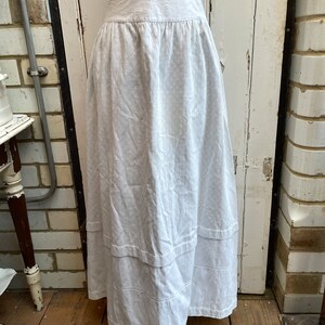 Antique French White Cotton Pique Marcella Skirt With Brushed Cotton ...