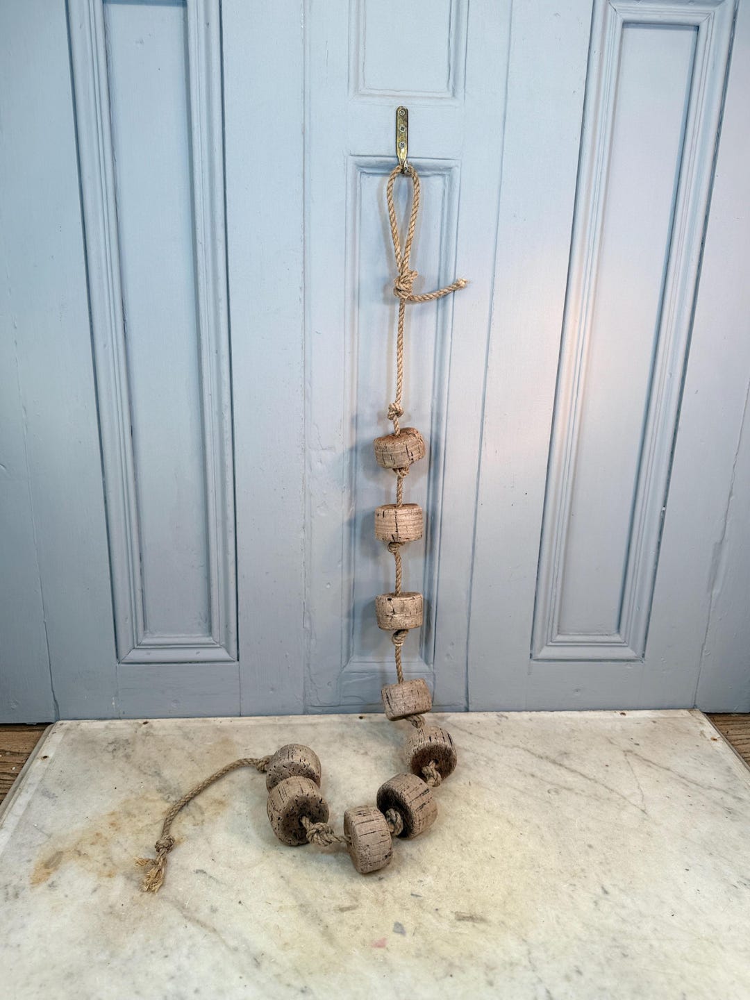 Vintage Fishermans Cork Floats on Rope - Etsy