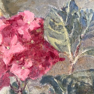 Antique Post Impressionist Still Life Oil Painting of Flower and Fruit ...