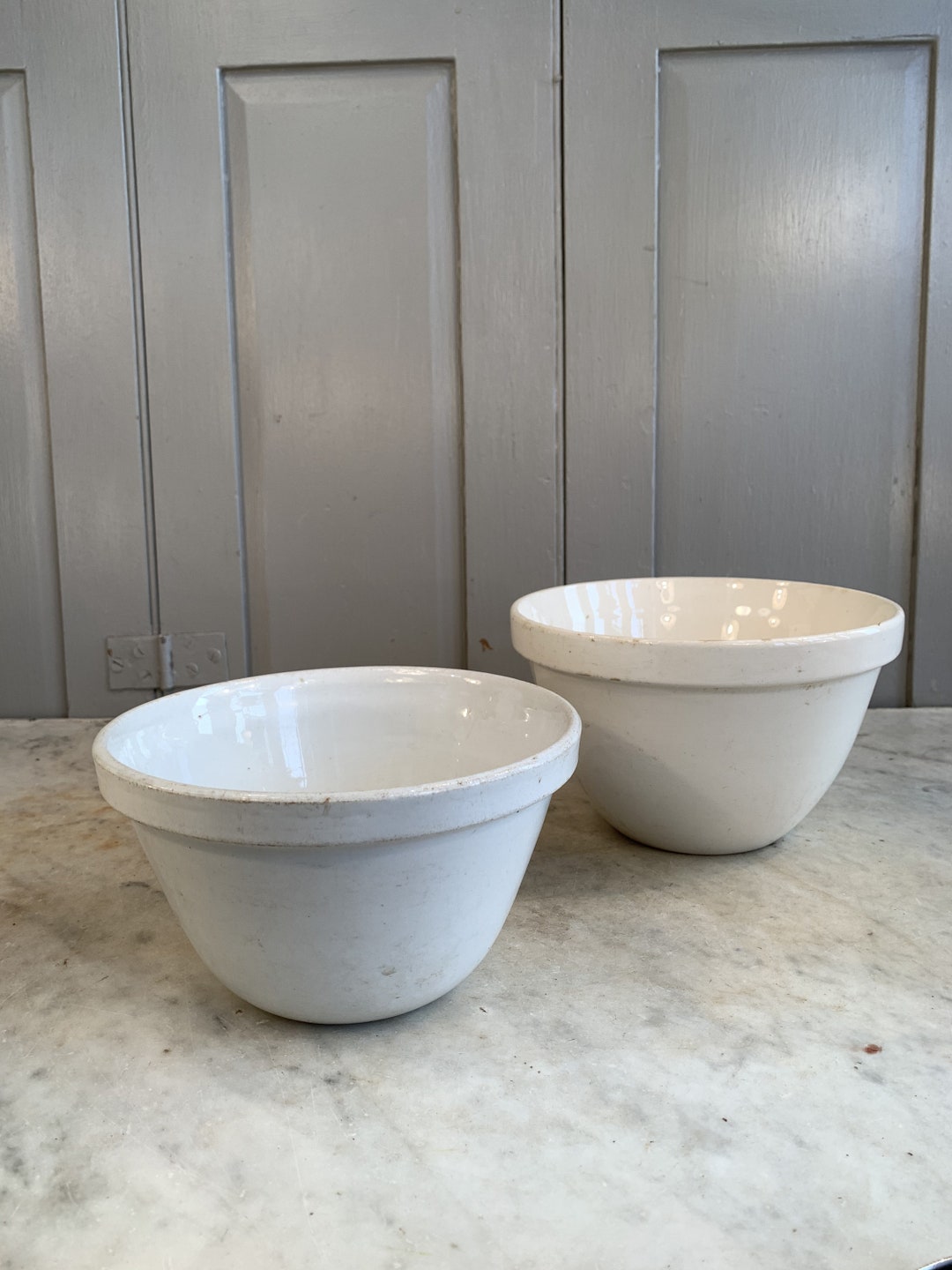 Couple Large Vintage Ceramic Pudding Basins - Etsy