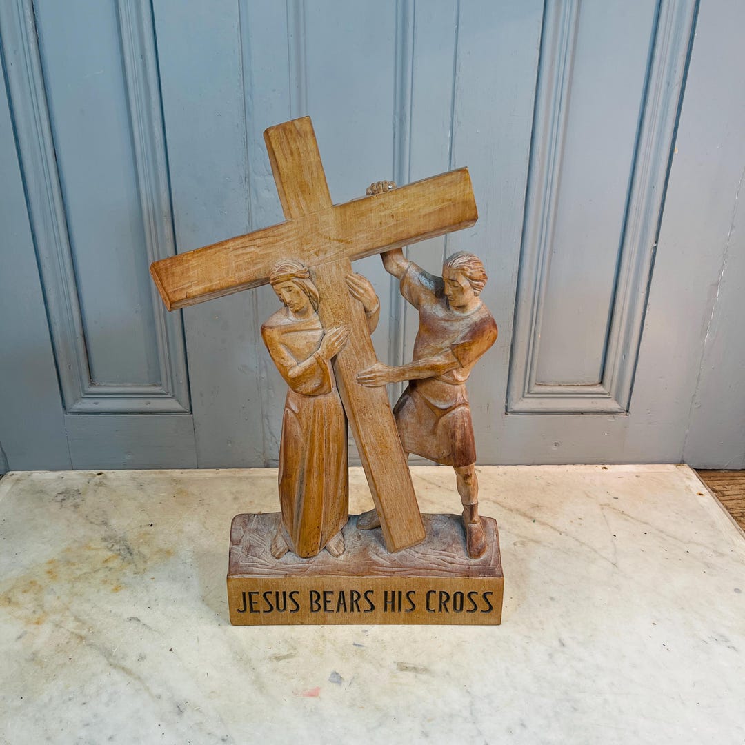 Antique Vintage Italian Carving of One of the Stations of the Cross ...