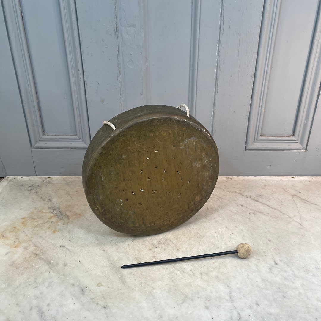Antique Handheld Handheld Brass Dinner Gong - Etsy