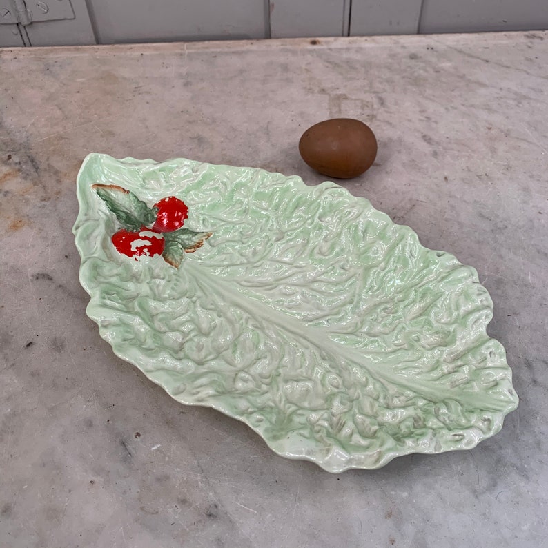 Antique Carlton Ware Green Ceramic Lettuce Leaf Dish Platter - Etsy