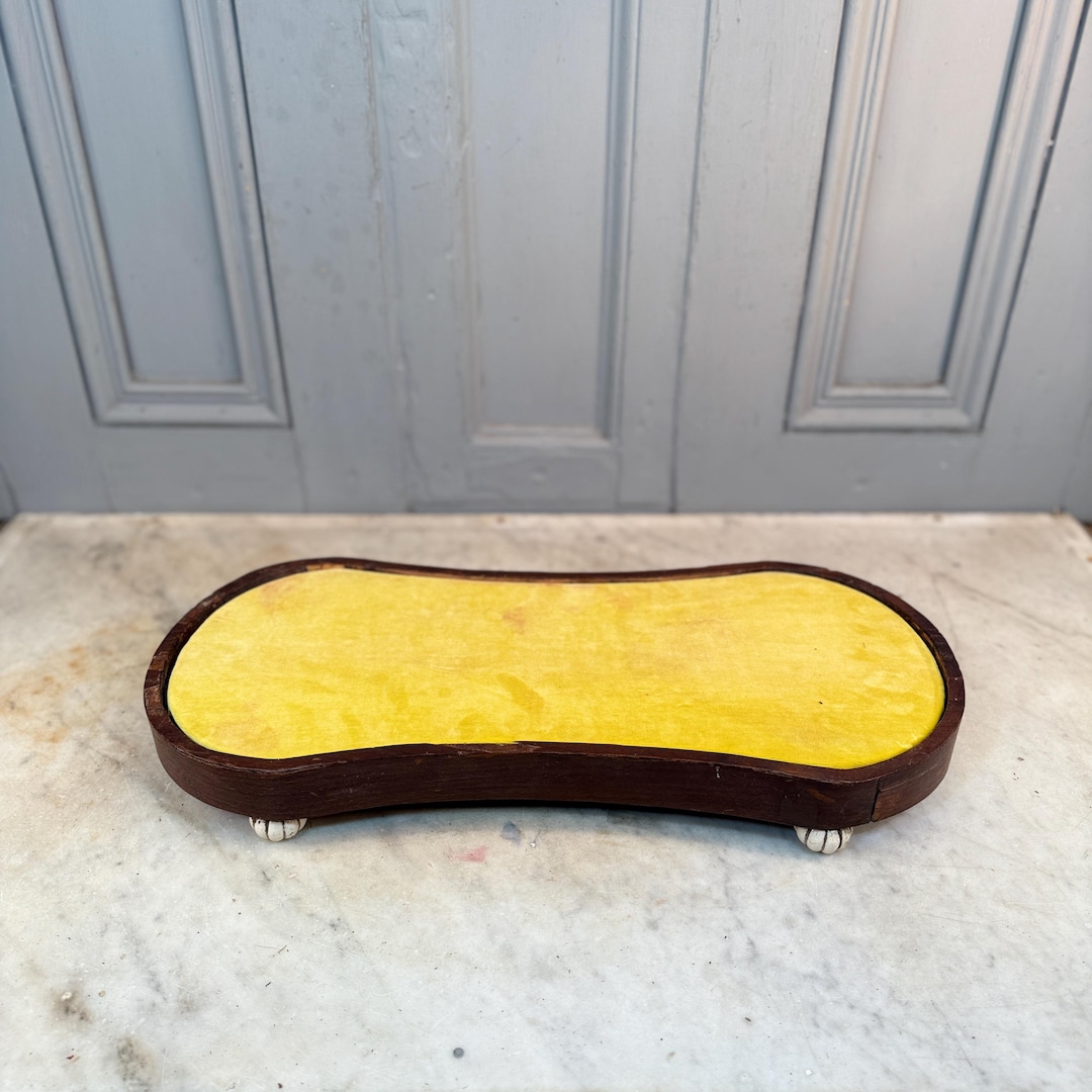 Large Antique Victorian Wooden Display Stand With Yellow Top and ...
